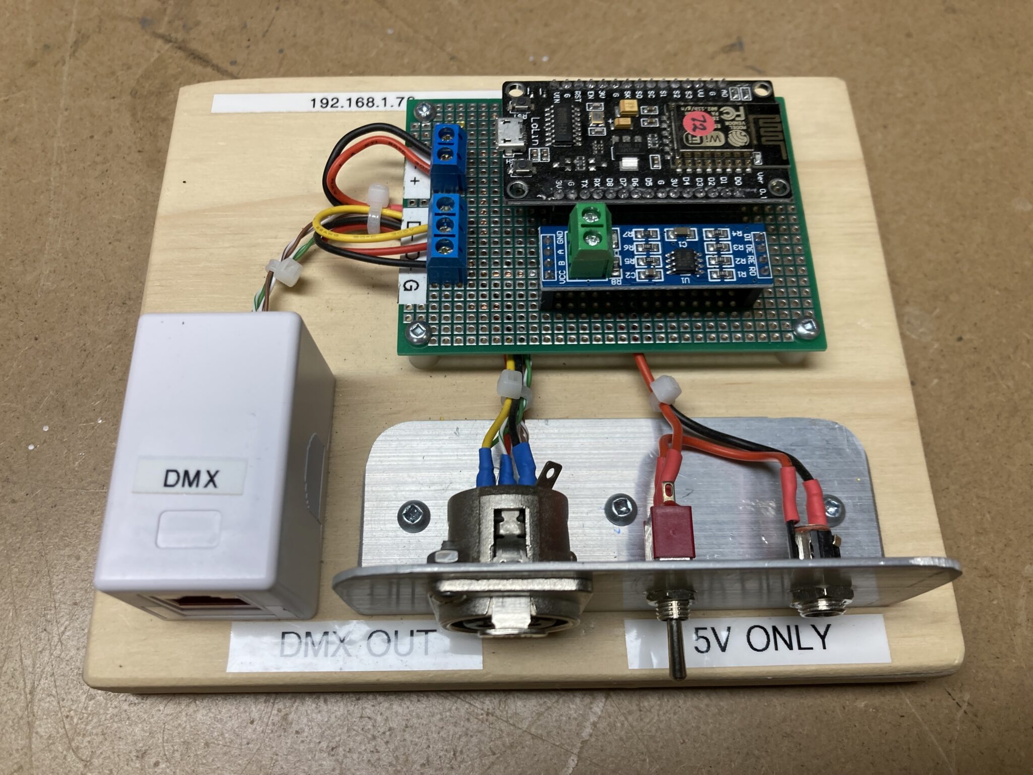 WLED DMX Output – zappedmyself.com